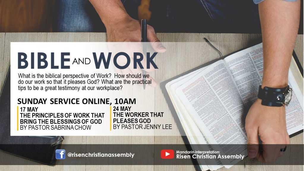 Sunday Service – Bible and Work – The Principle of Work that Bring the ...